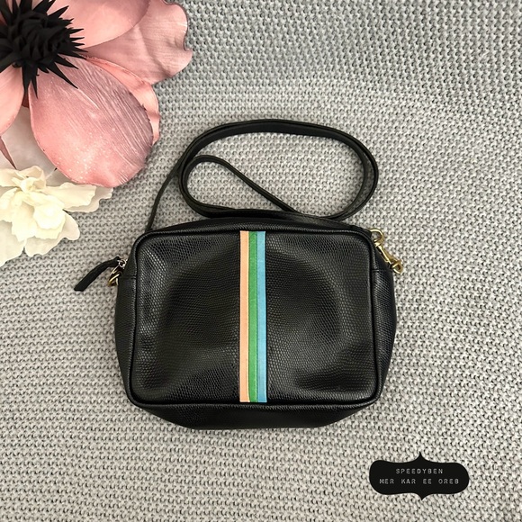 Clare V | Bags | Clare V Black Lizard Midi Sac Crossbody Bag | Poshmark